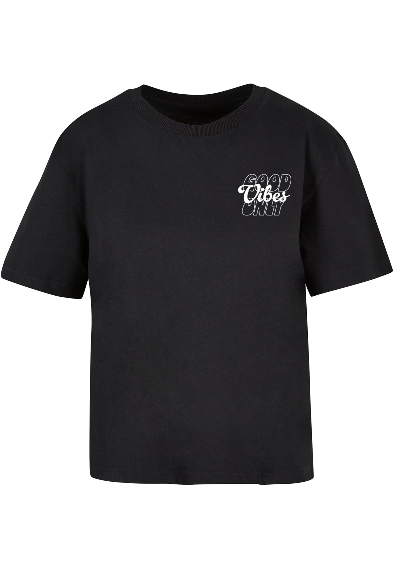 MT Good Vibes Wording Puff Print Tee
